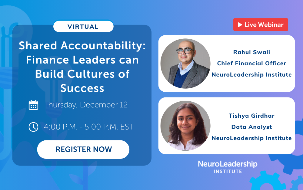 Virtual Financial Services Industry Event - Shared Accountability: Finance Leaders can Build ...